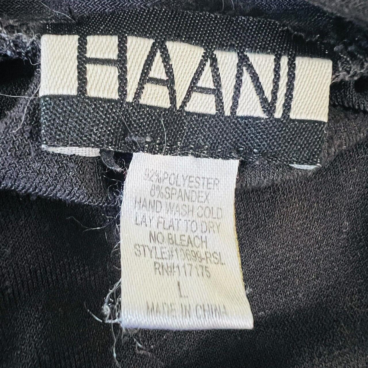 HAANI Size Large Off Black Long Jeweled Grecian... - Depop