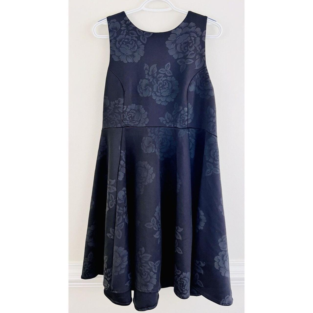 Torrid Black Rose Fit & Flare Dress ~ Goth Steampunk... - Depop