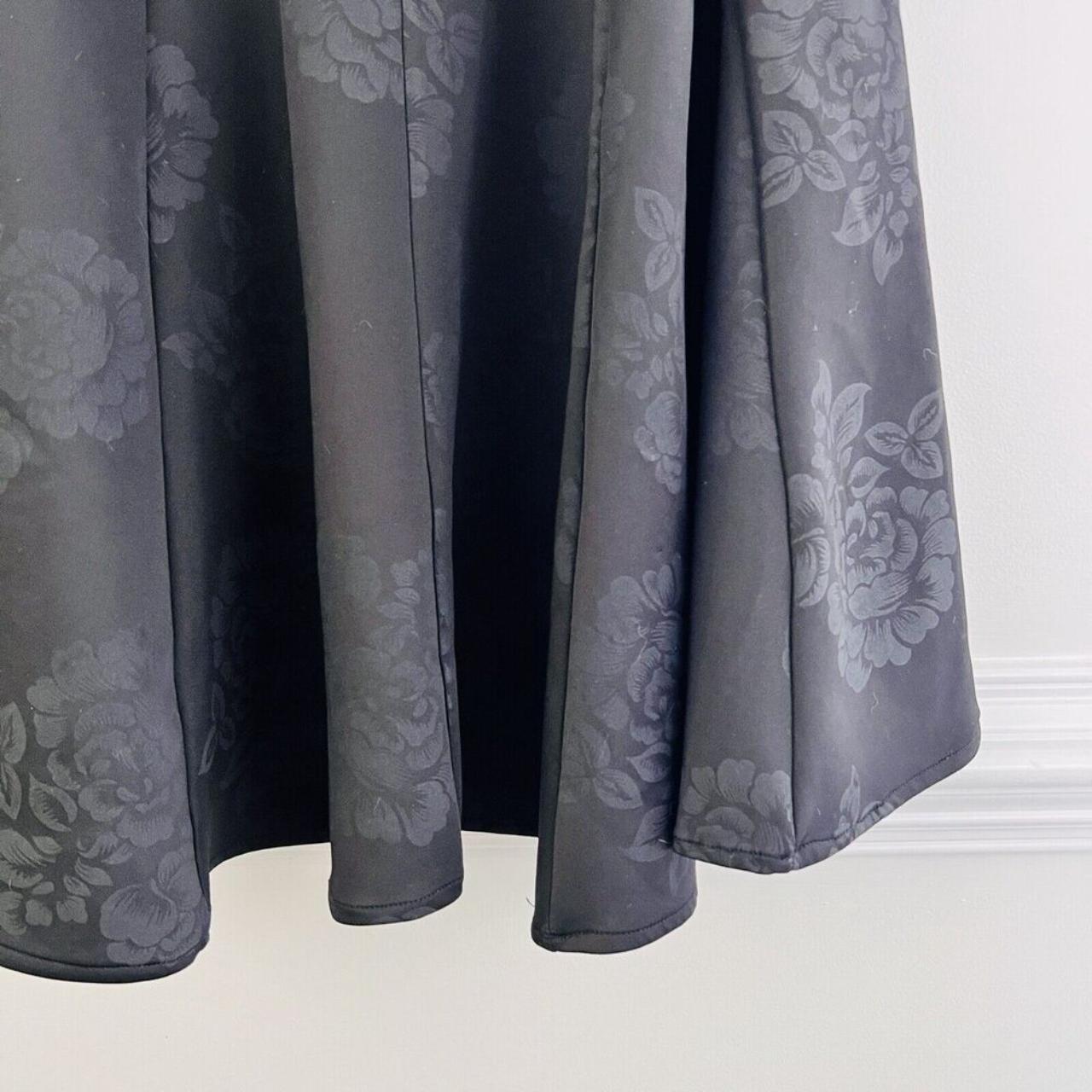 Torrid Black Rose Fit & Flare Dress ~ Goth Steampunk... - Depop