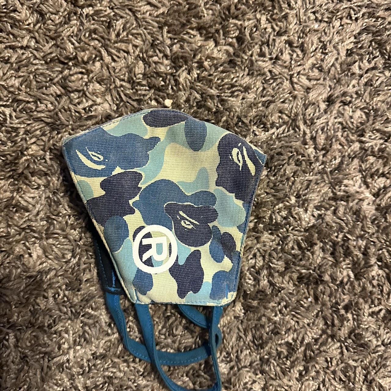 Bape blue camo face mask. 😷 - Depop