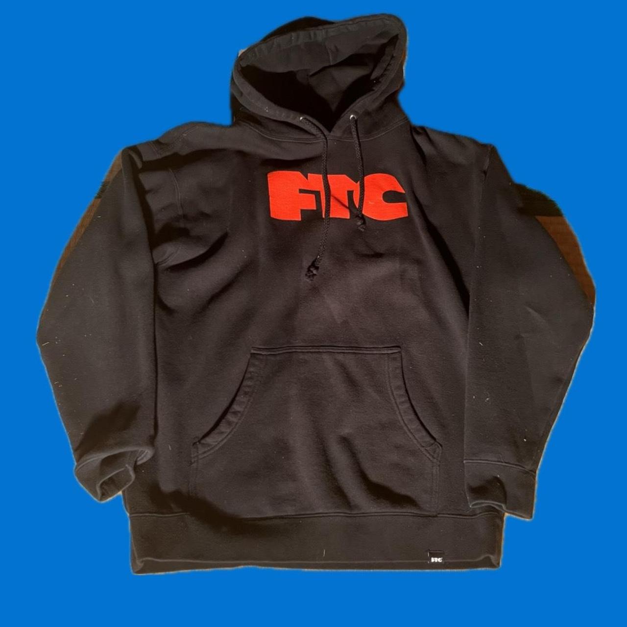 Black and red ftc hoodie Size L - Depop