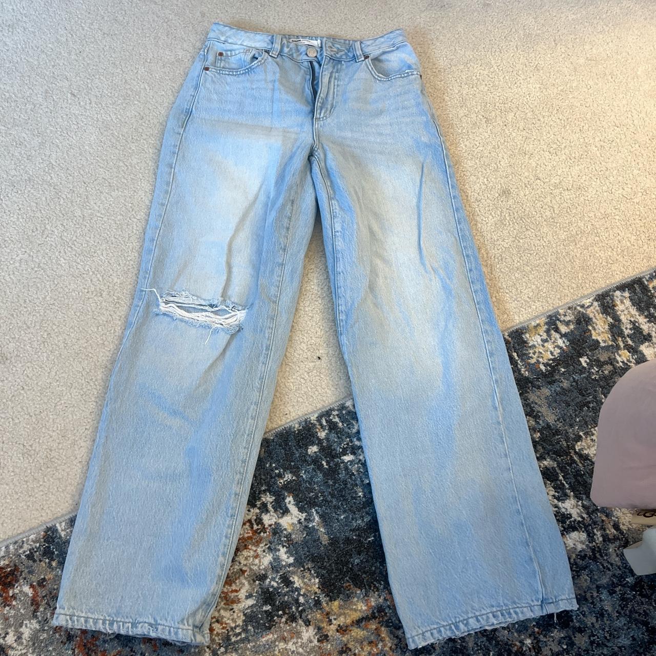 garage whitewashed denim jeans - Depop