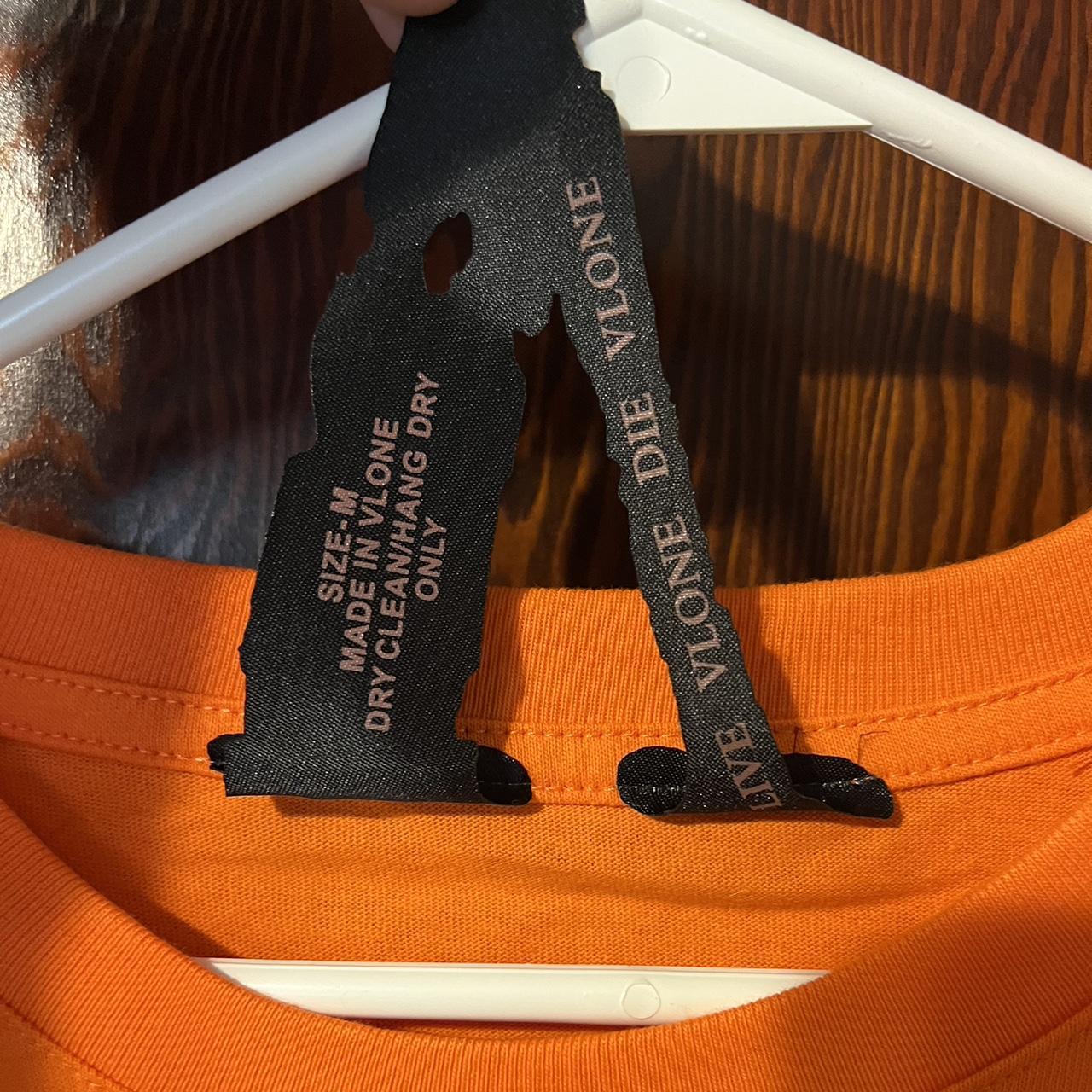 Orange Vlone shirt Worn with care - Depop