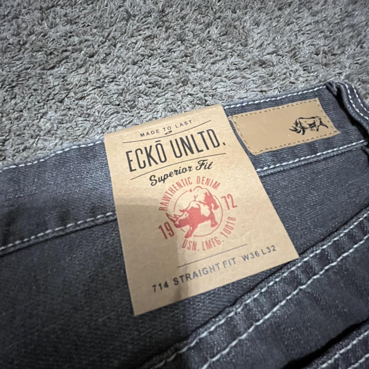 grey ecko jeans. new with tags. 36/32 - Depop