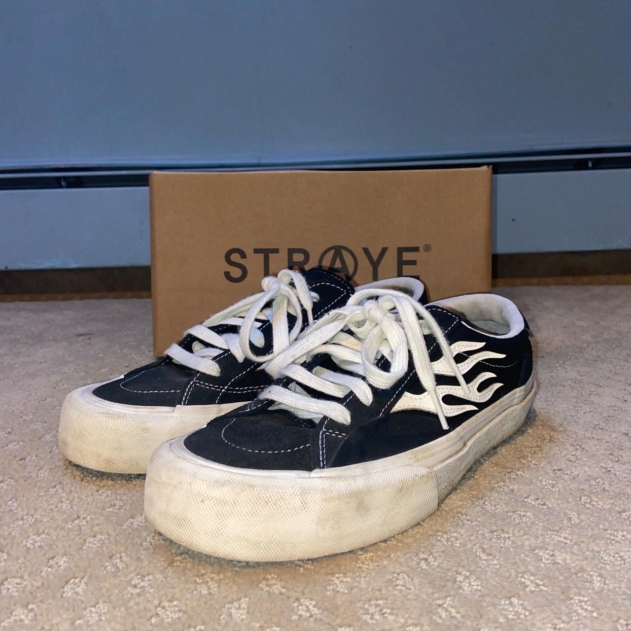 (8) Straye flame vans #straye #vans #skate... - Depop