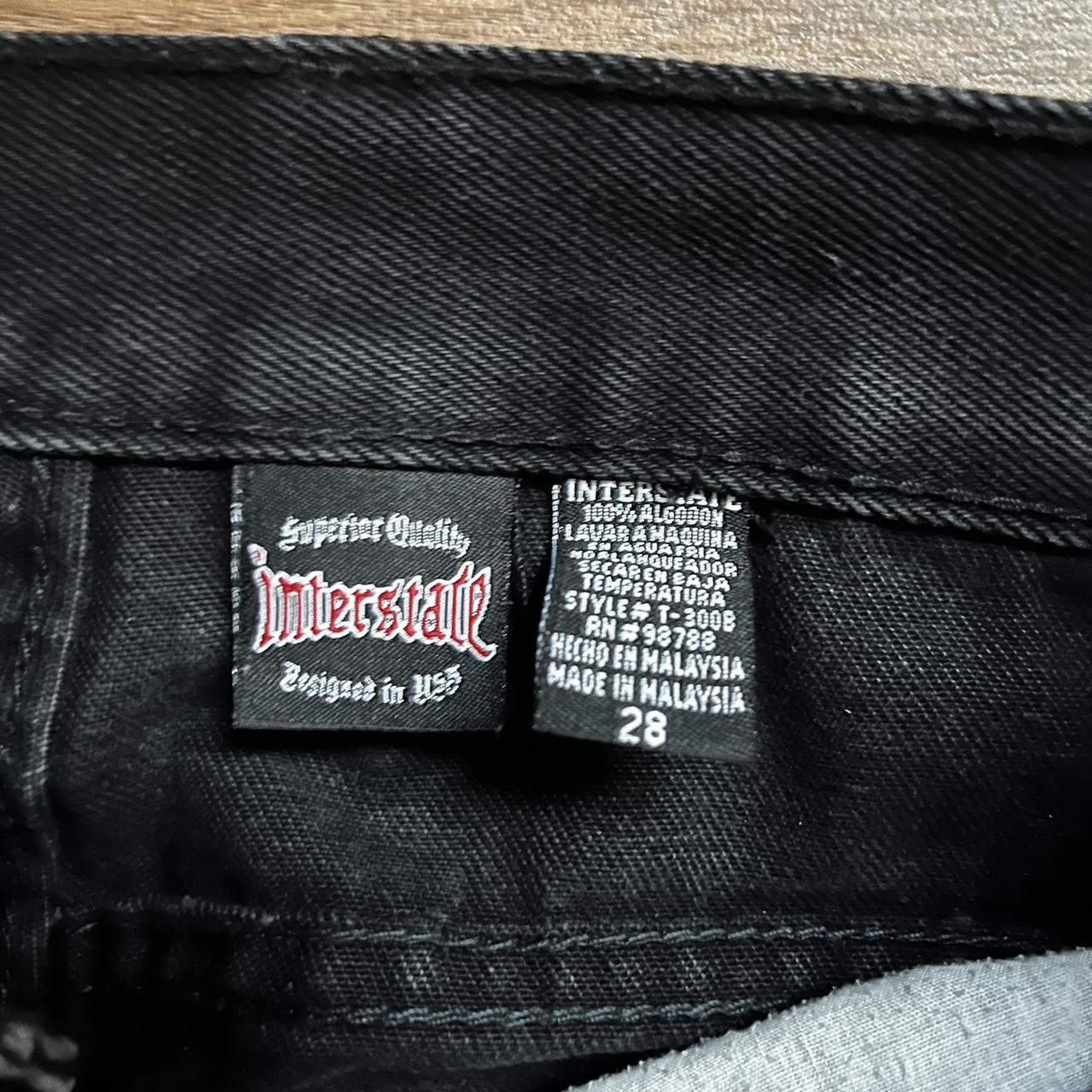 rare black interstate jeans inseam 28 fits like a... - Depop