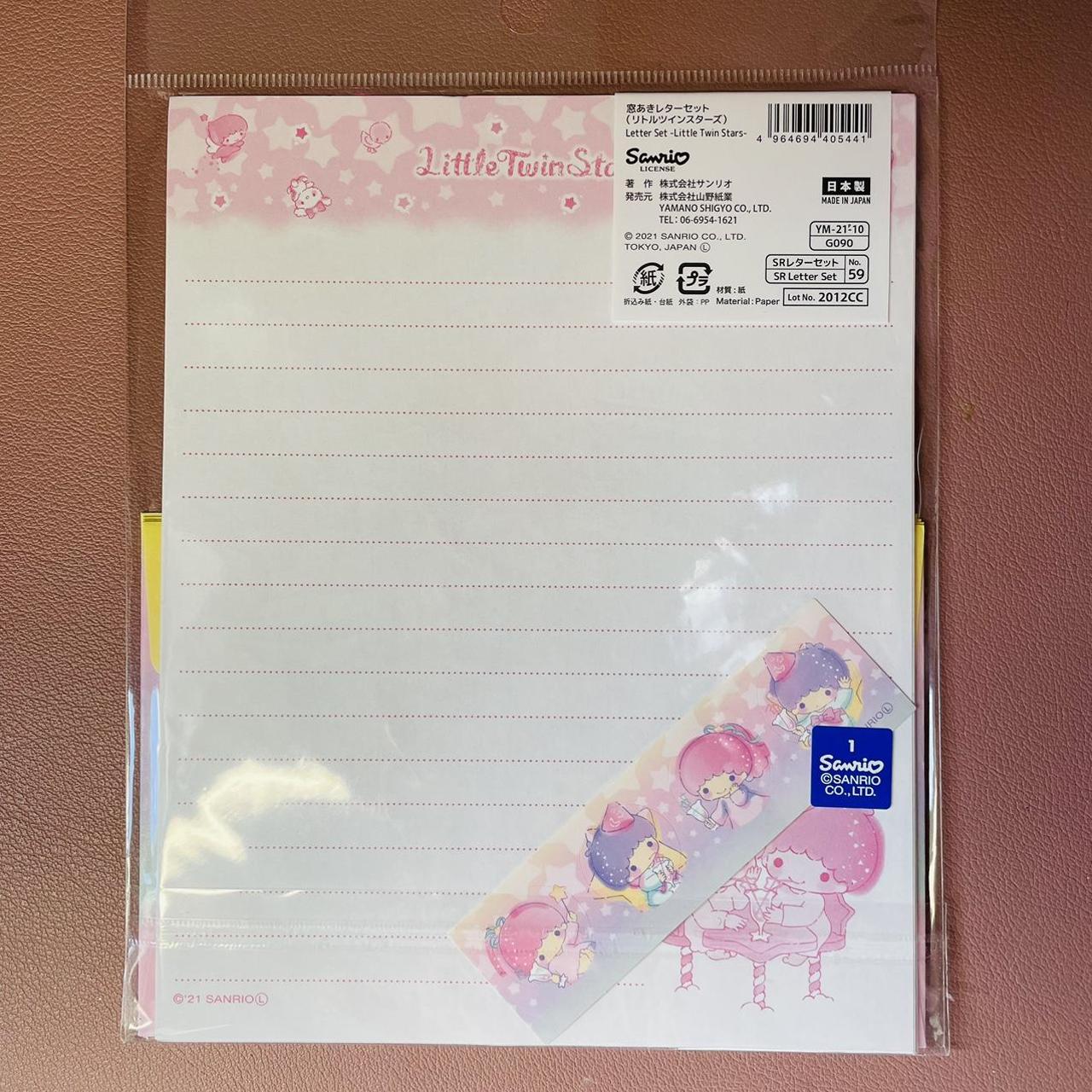 little twin stars sanrio letter set | stationery... - Depop