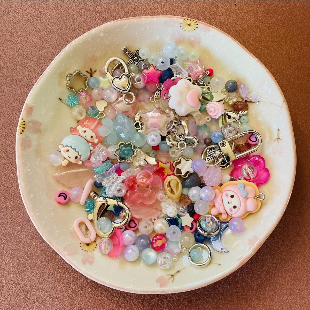 blue & pink | 2.5oz | bead soups ‧₊˚ 彡 • 2.5 oz... - Depop