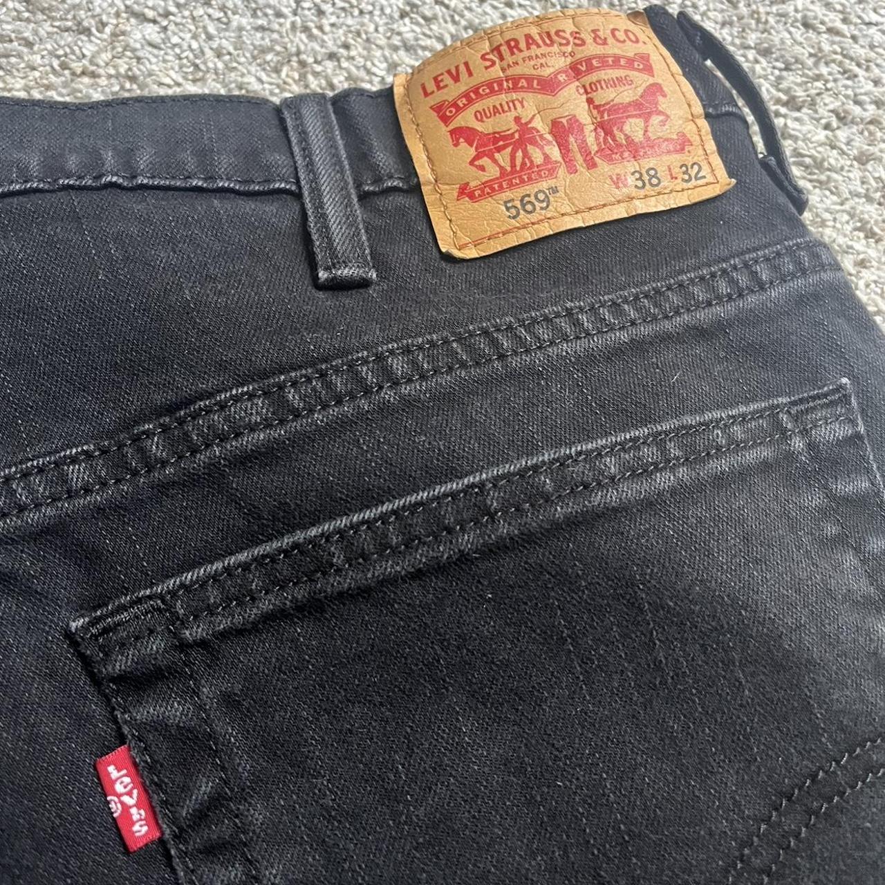 Levi’s Red Tabs Jeans Jet Black color no flaws... - Depop