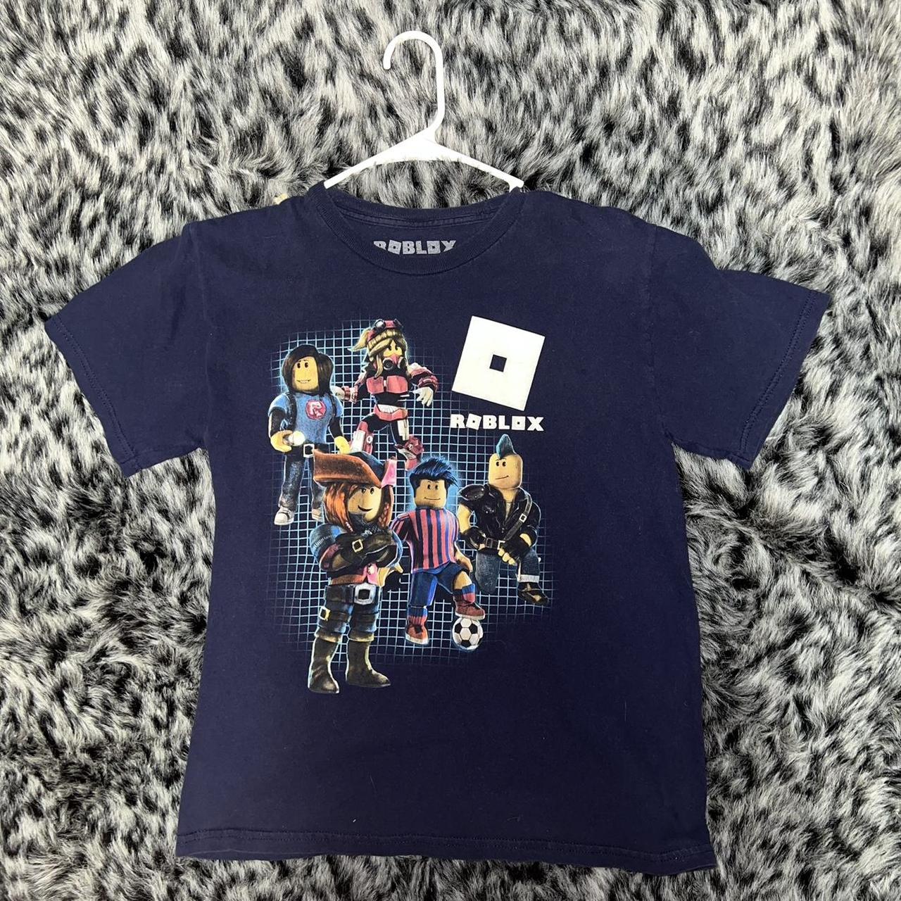 Blue Roblox tee Size - large (fits like a men’s... - Depop