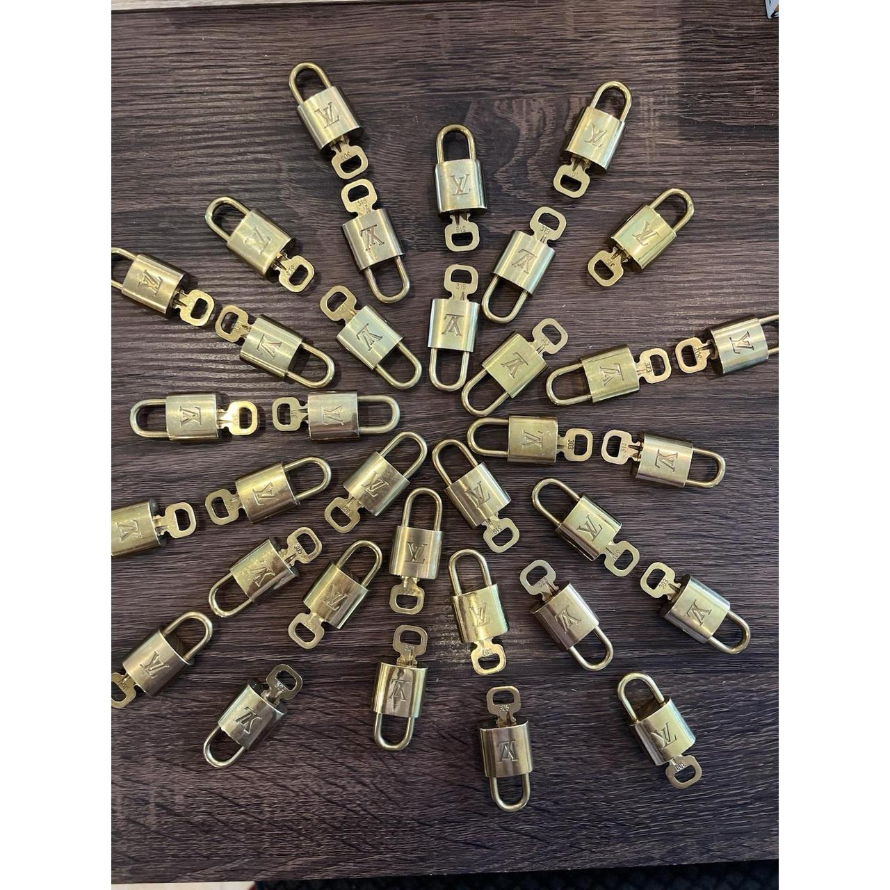 Authentic Louis Vuitton Gold Lock Key Padlock From... | Depop