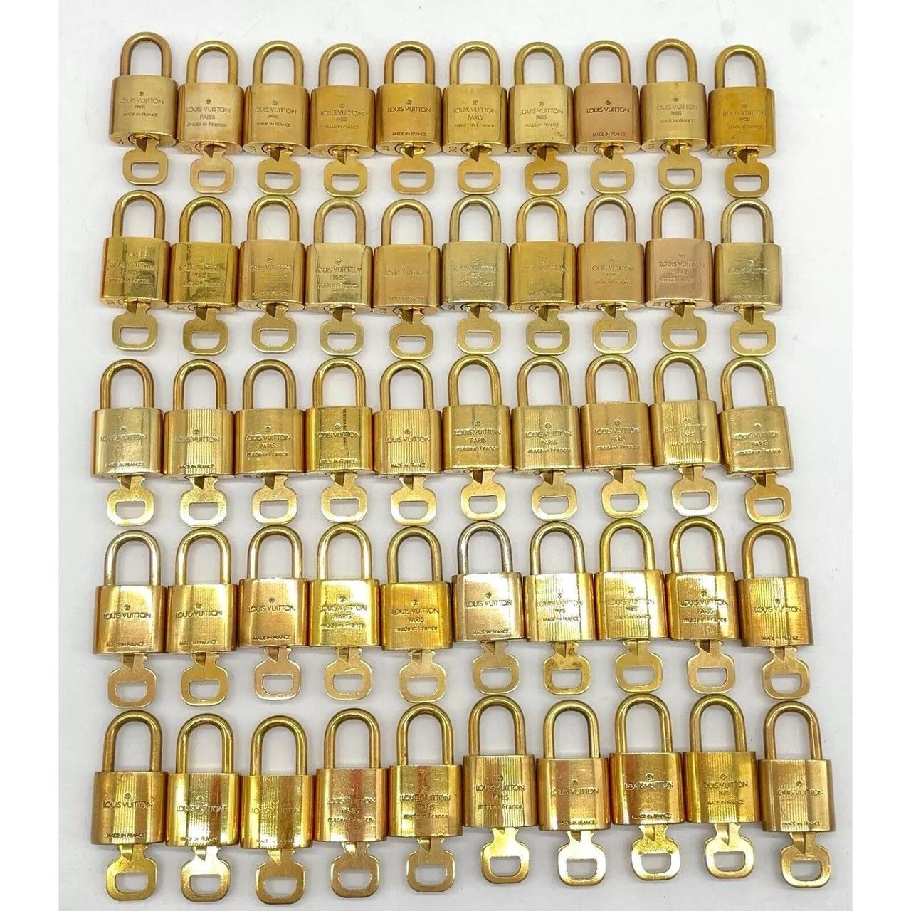 Authentic Louis Vuitton Gold Lock Key Padlock From... | Depop