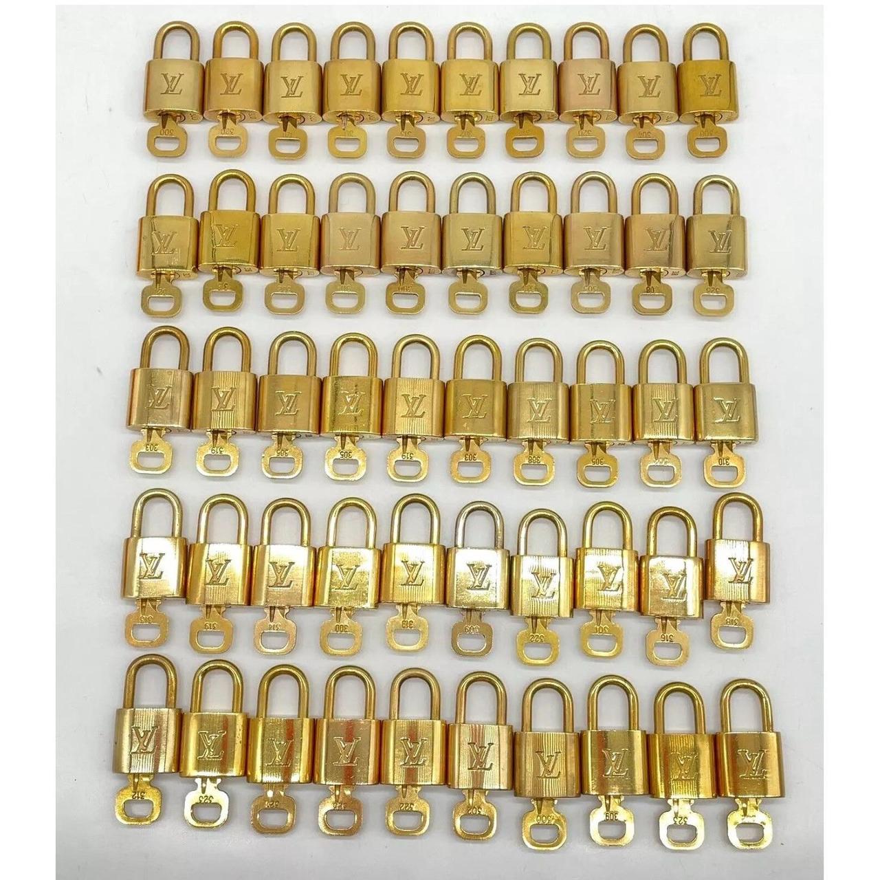 Authentic Louis Vuitton Gold Lock Key Padlock From... | Depop