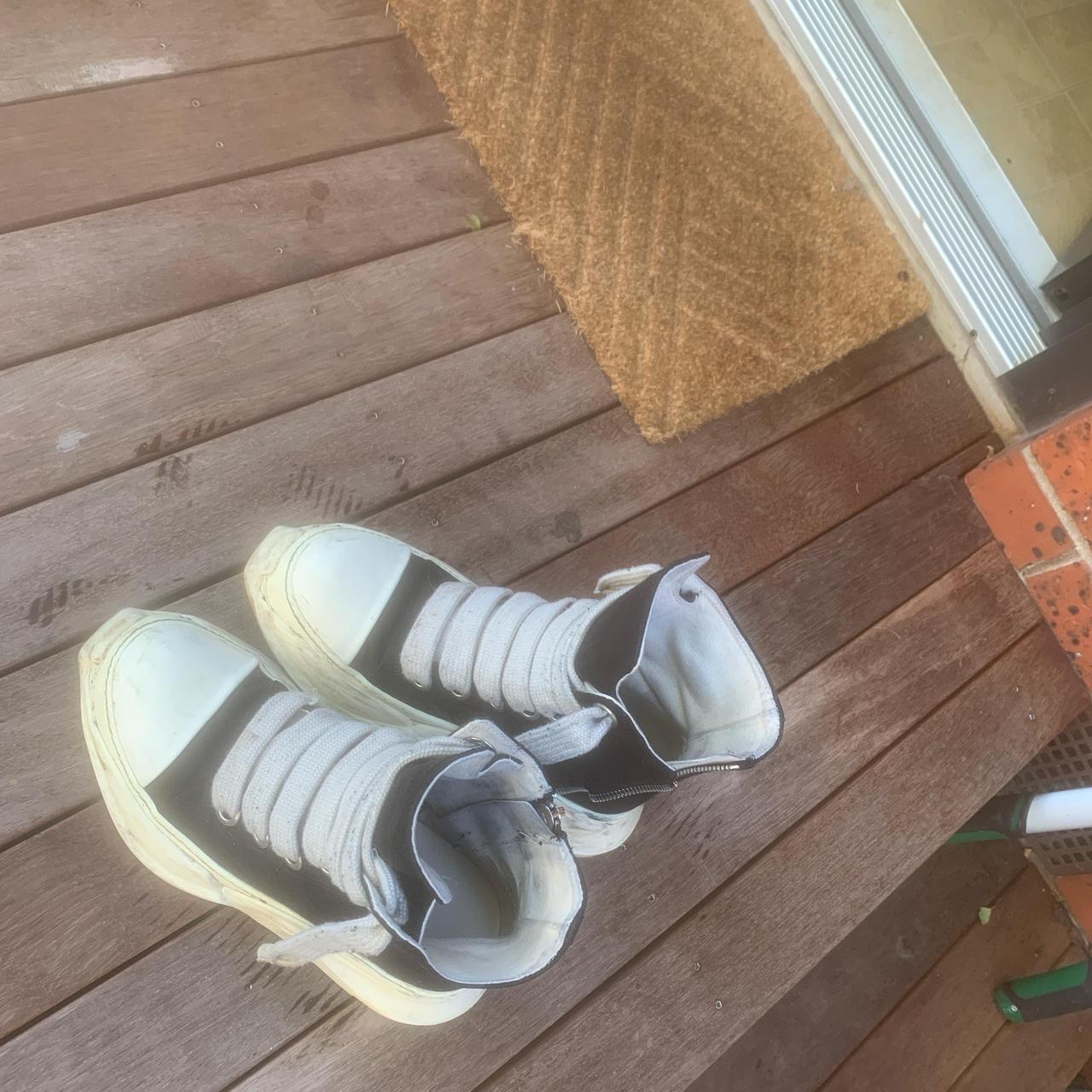 Rick Owens DRKSHDW jumbo lace abstract ramones Used... - Depop