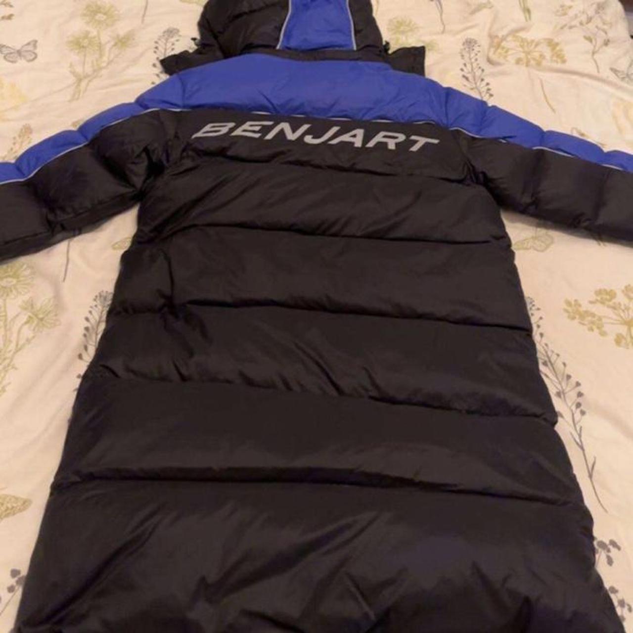 sold Benjart Racer Black Quilted Shell Jacket Size... - Depop