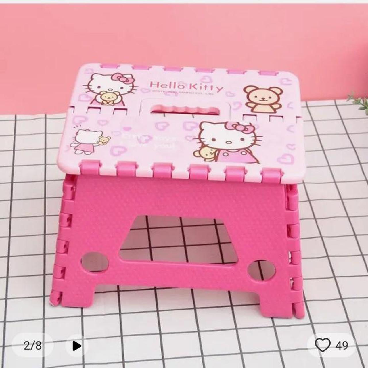 Hello kitty step stool or kiddy seat. Collapsible... - Depop