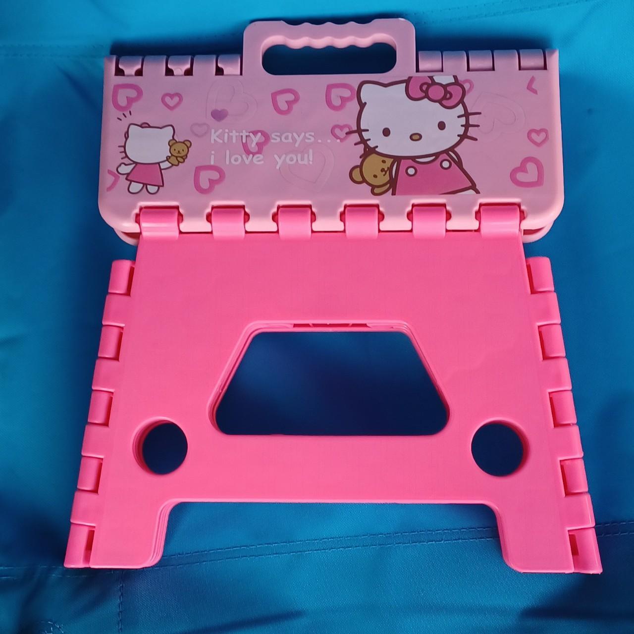 Hello kitty step stool or kiddy seat. Collapsible... - Depop