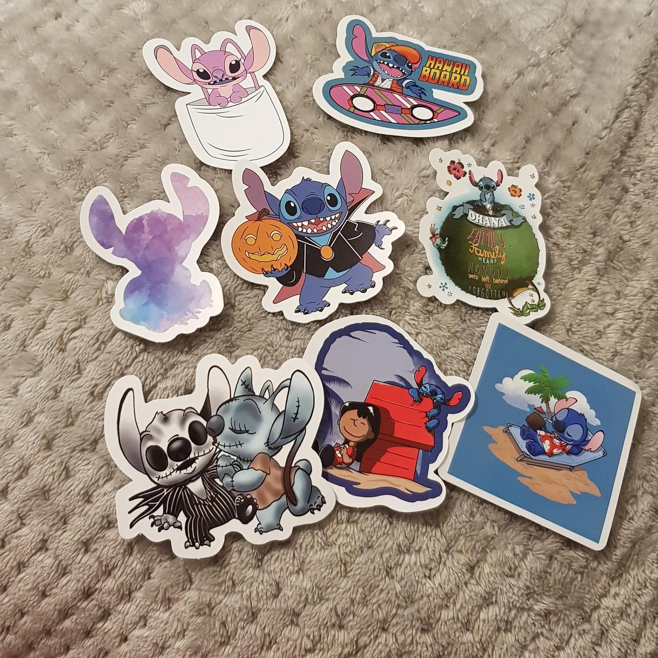 Selection of stitch stickers 💚 8 in total Decorate... - Depop