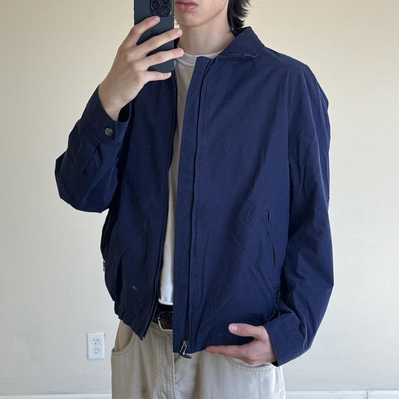 Collared golf jacket • L, 6ft for reference •... - Depop