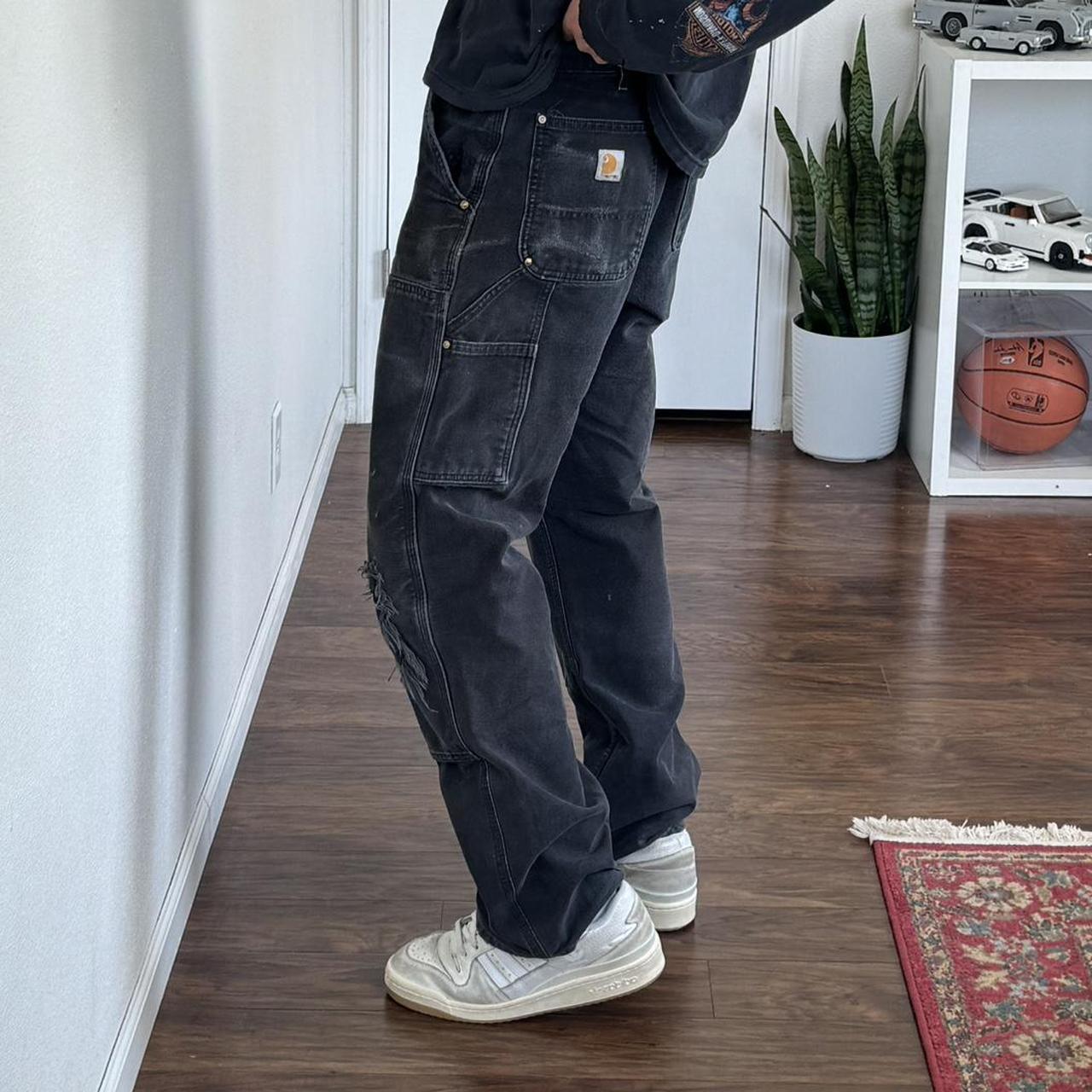 Vintage Carhartt double knee pants • 31x30, 6ft... - Depop