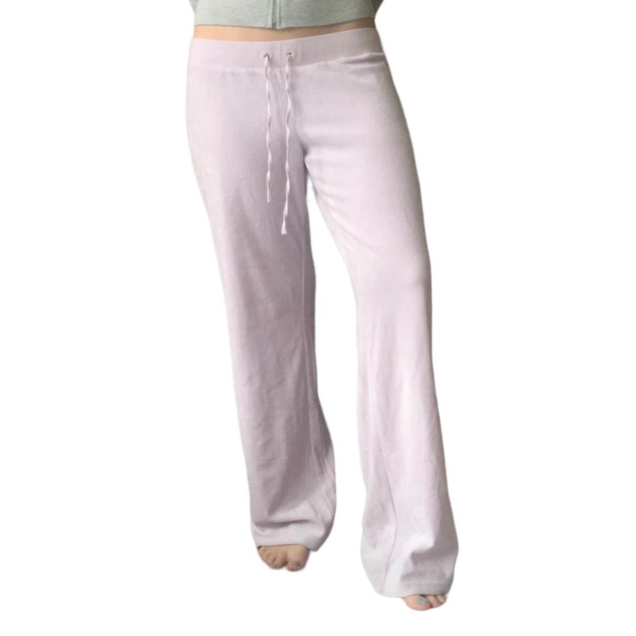 Lavender Velour Juicy Sweats Super soft low rise... - Depop