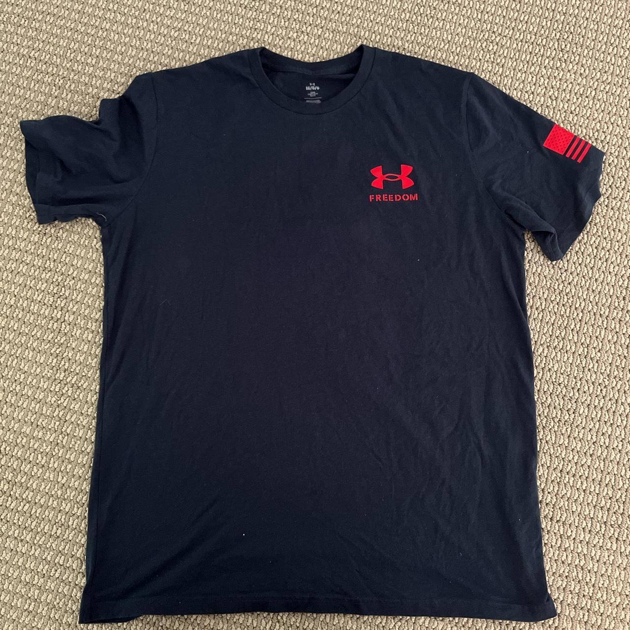 Under Armour USA Freedom Tee Size L #freedom #usa... - Depop