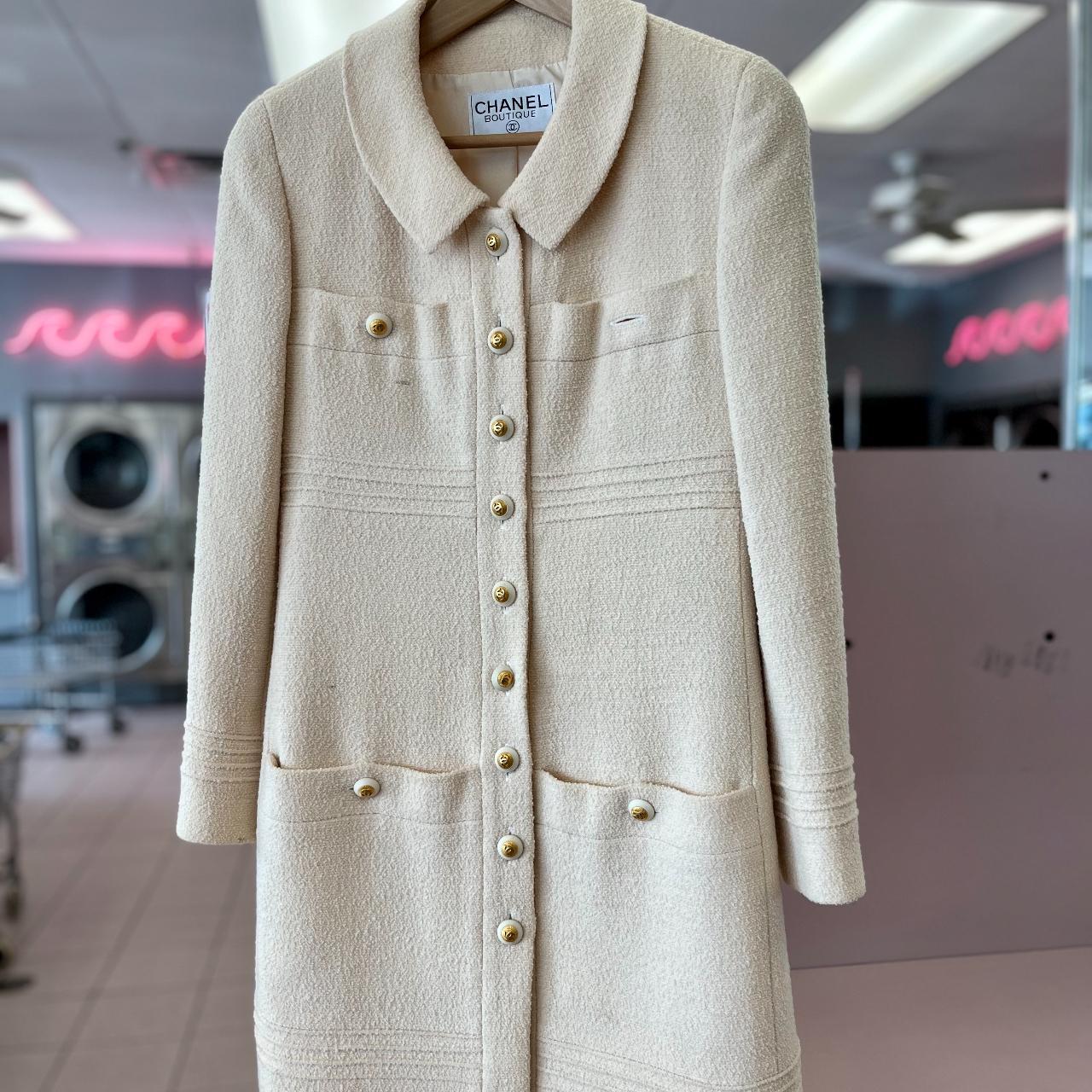 Stunning, genuine vintage Chanel boutique overcoat.... - Depop