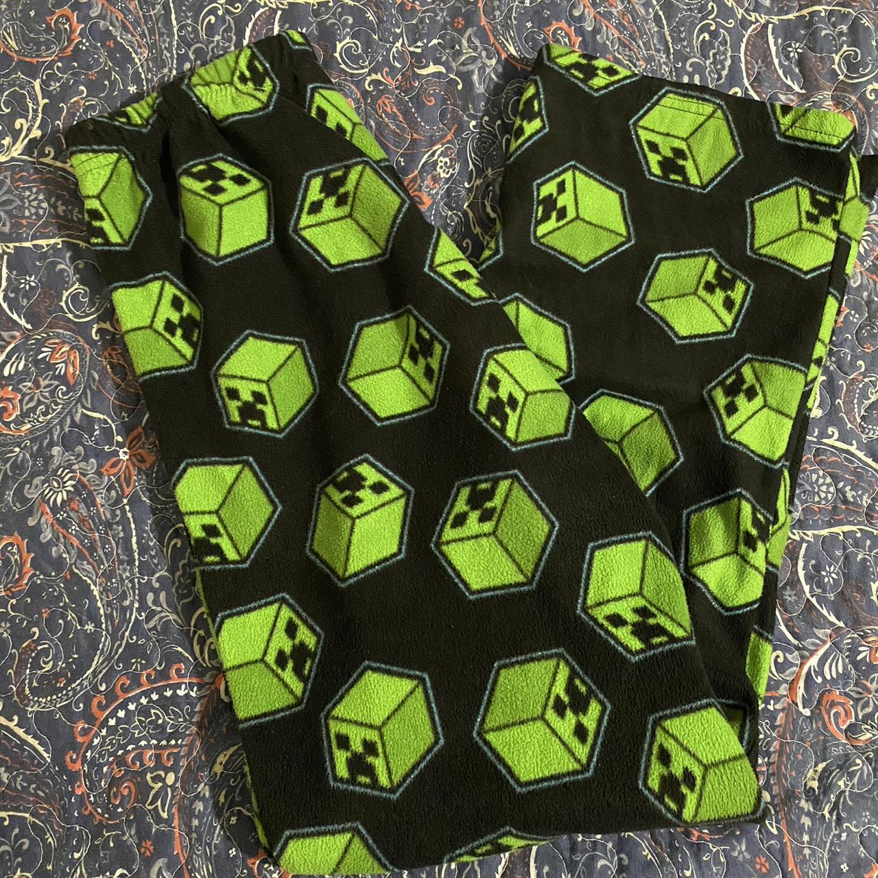 Black Minecraft PJ pants. grew out of them... - Depop