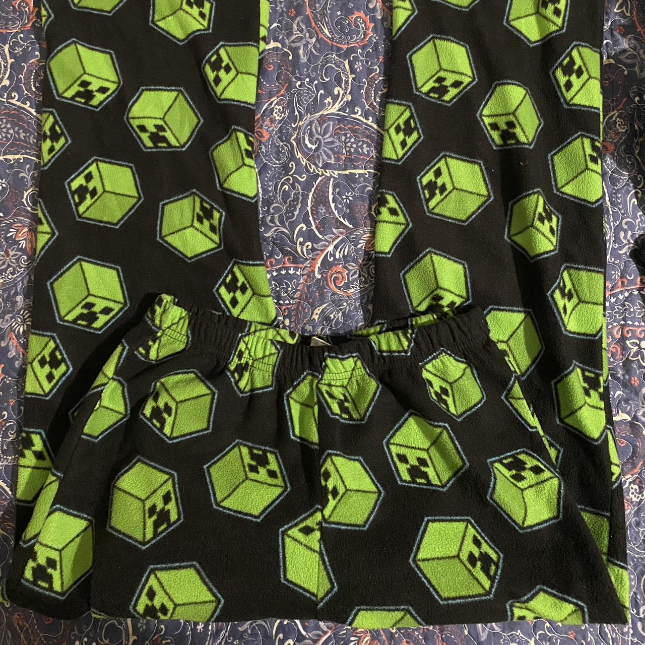 Black Minecraft PJ pants. grew out of them... - Depop