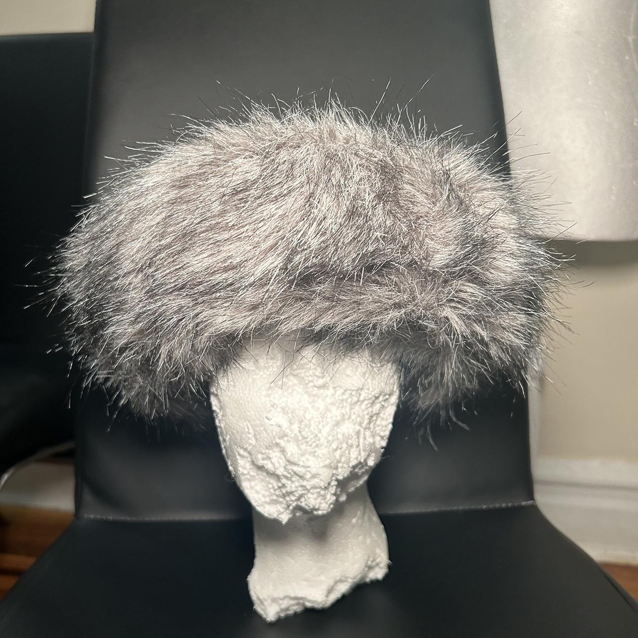 Y2K Russian Style Fur Headband ... | Depop