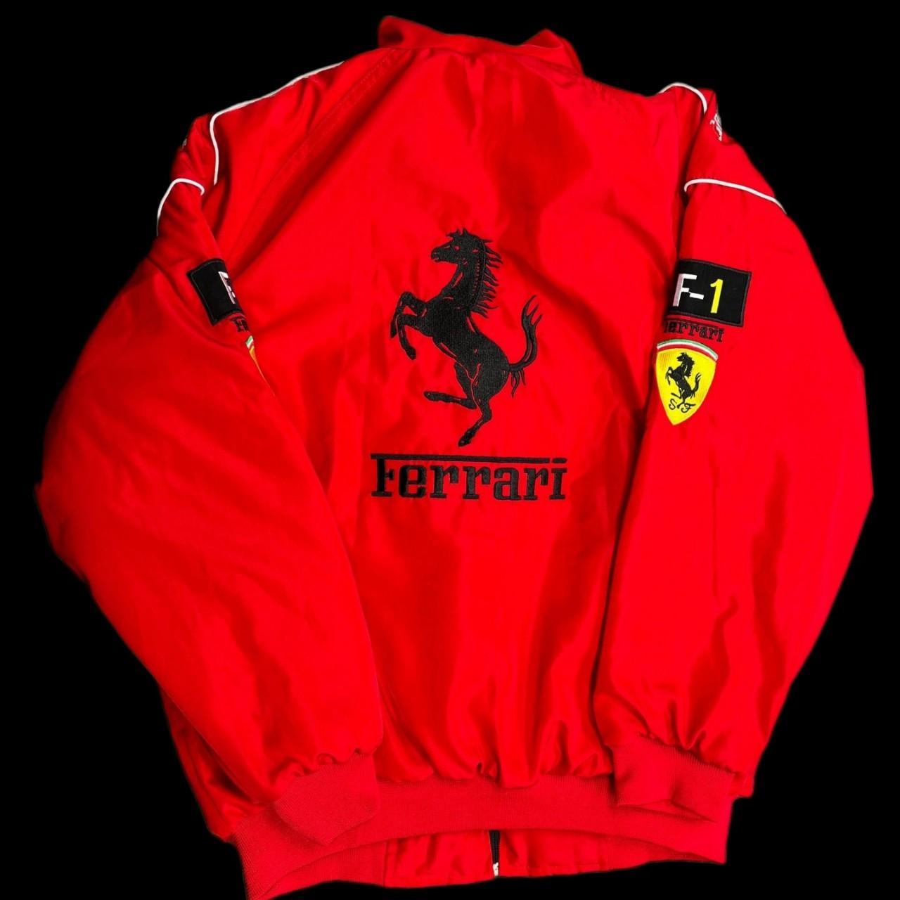 🌿Ferrari Racing Bomber Jacket🌿 Ferrari red Medium... - Depop