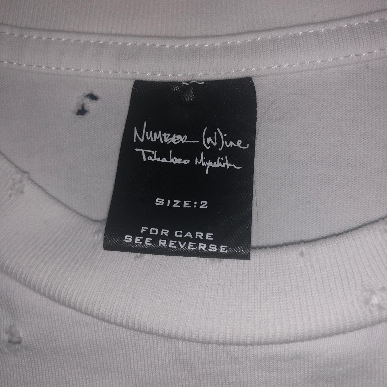 Number (N)ine Men's White T-shirt | Depop