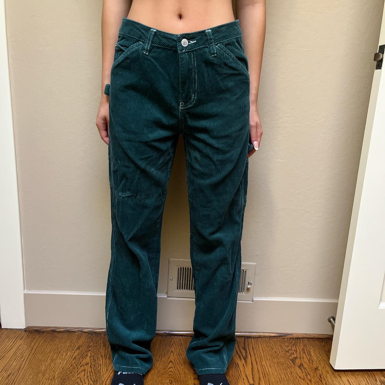 Dickies Forest Green Corduroy Pant Straight Leg Depop