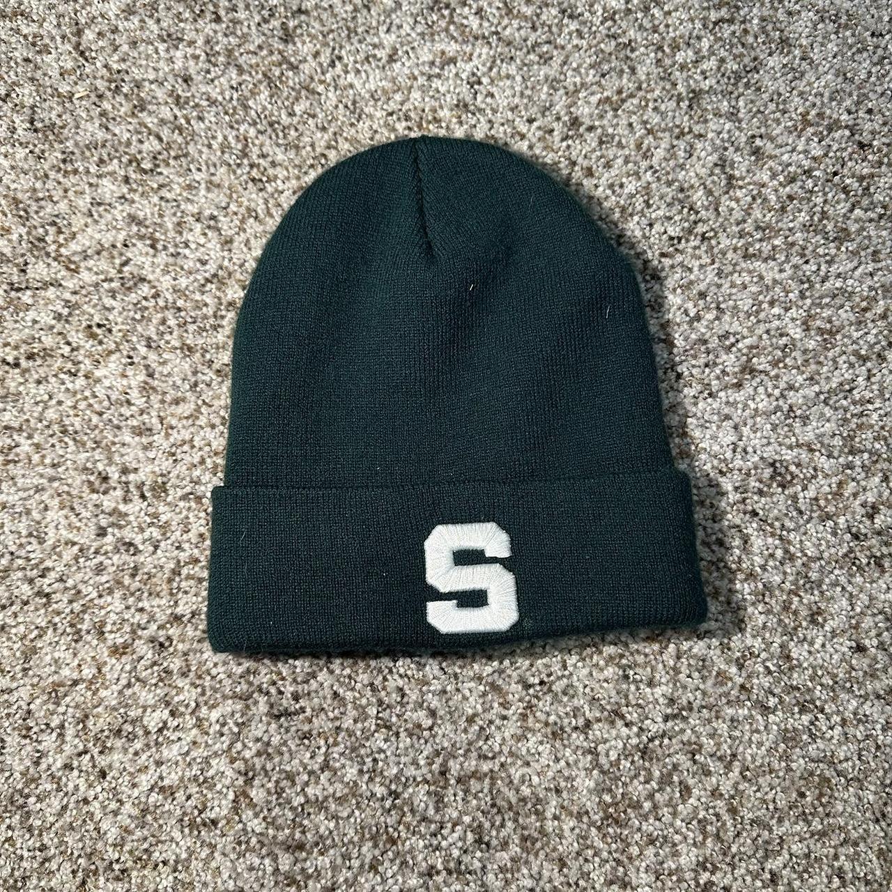 Michigan state university Spartans beanie winter hat... - Depop