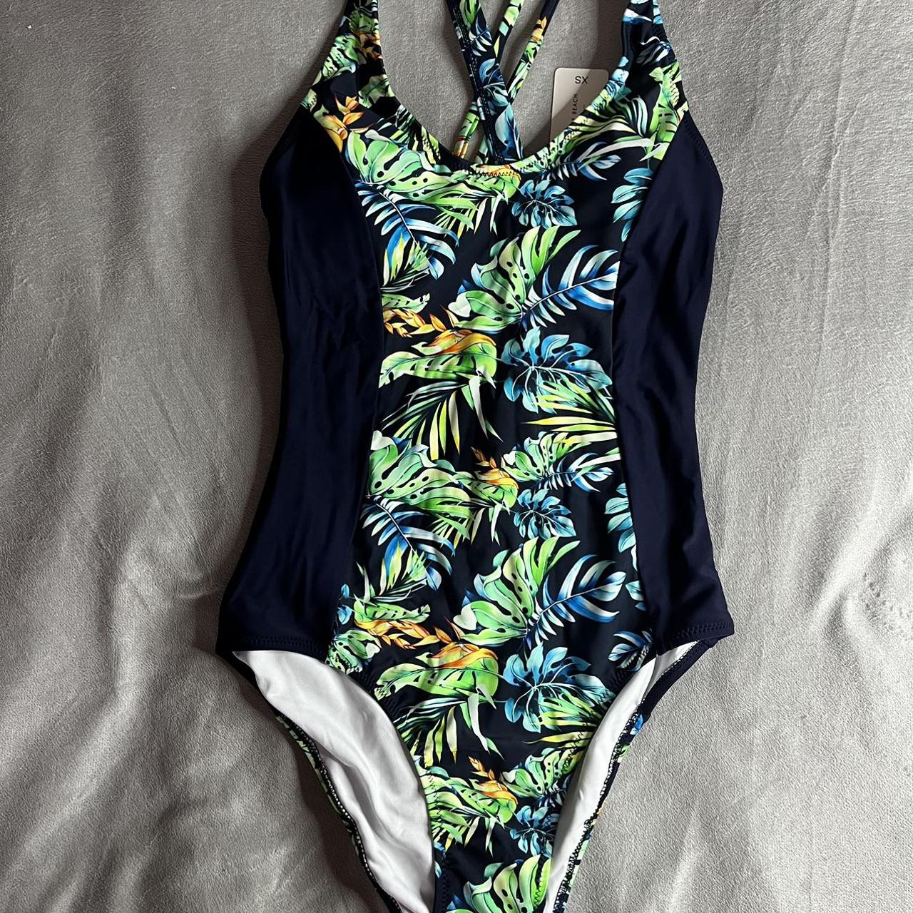 Cupshe one piece swimming swim wear xs 6 Tropical... - Depop