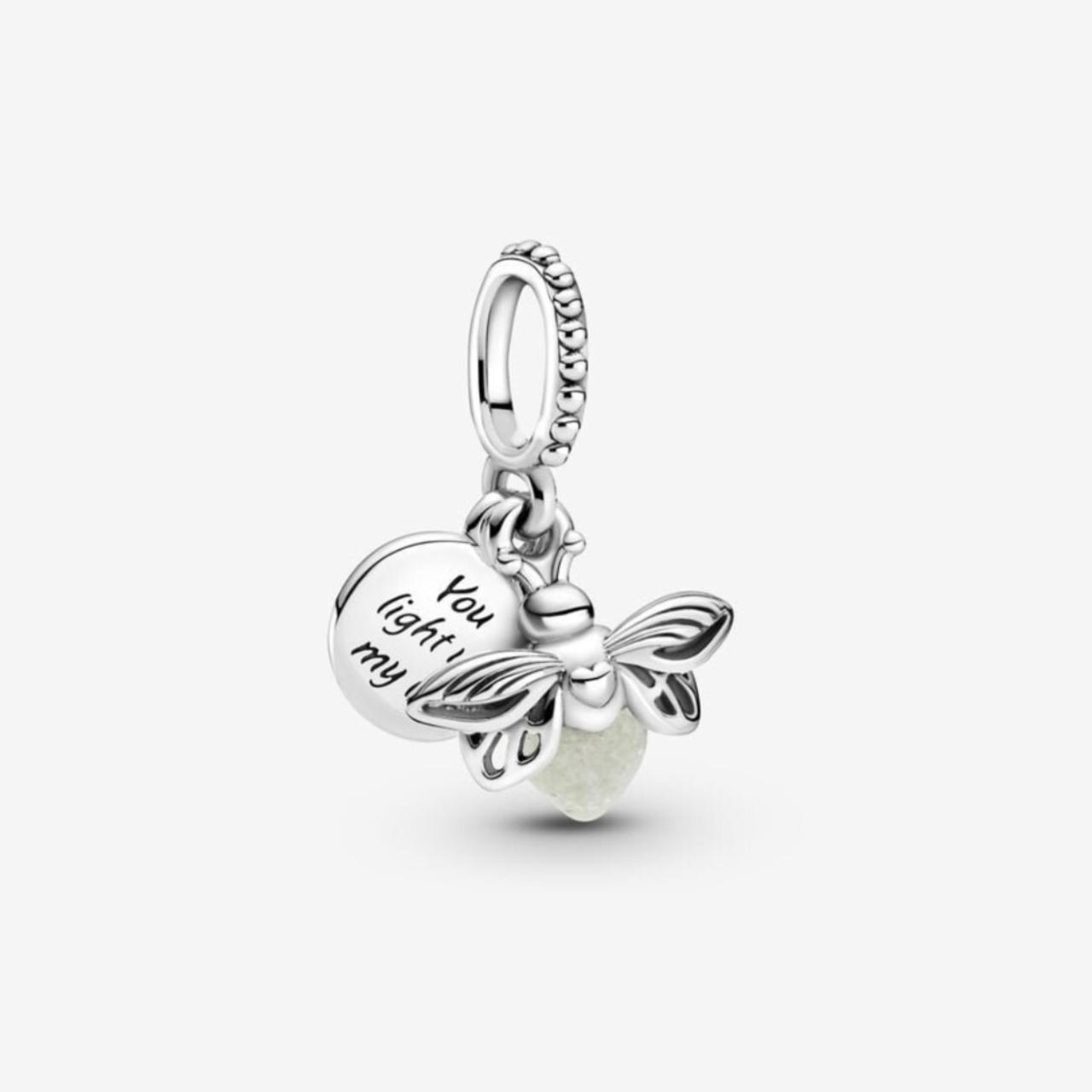 New Pandora Charm,Glow-in-the-dark Firefly Dangle... - Depop