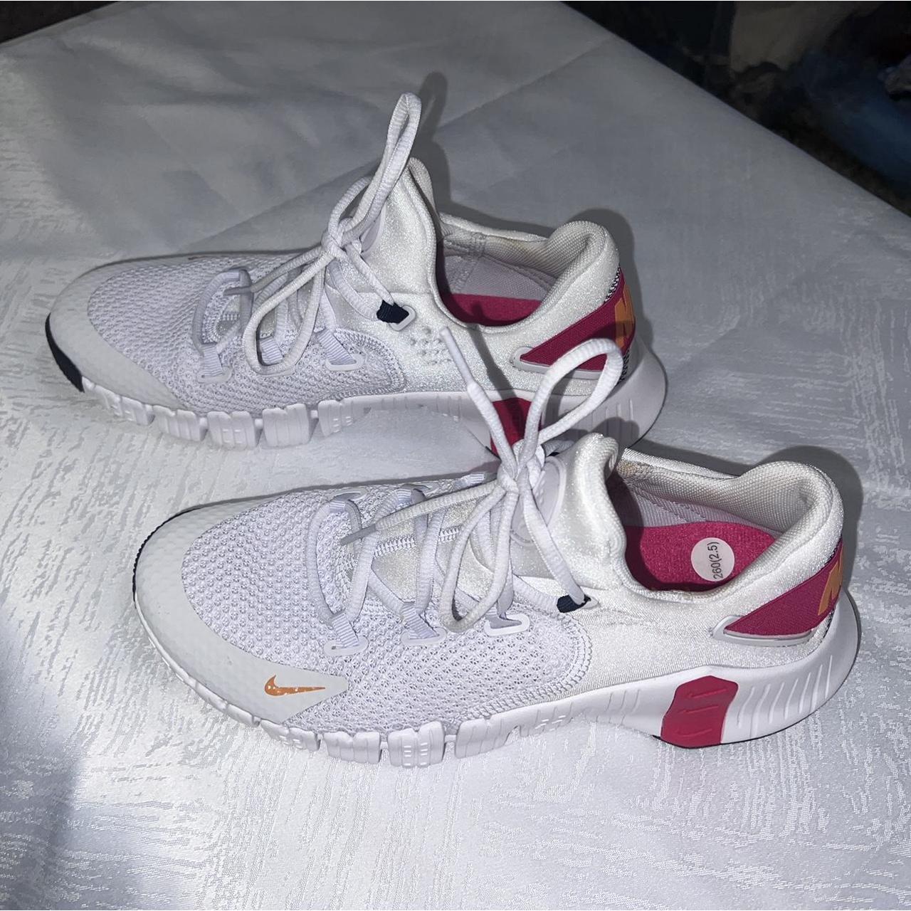 Nike Free Metcon 4 Iris Whisper Rush Pink White... - Depop