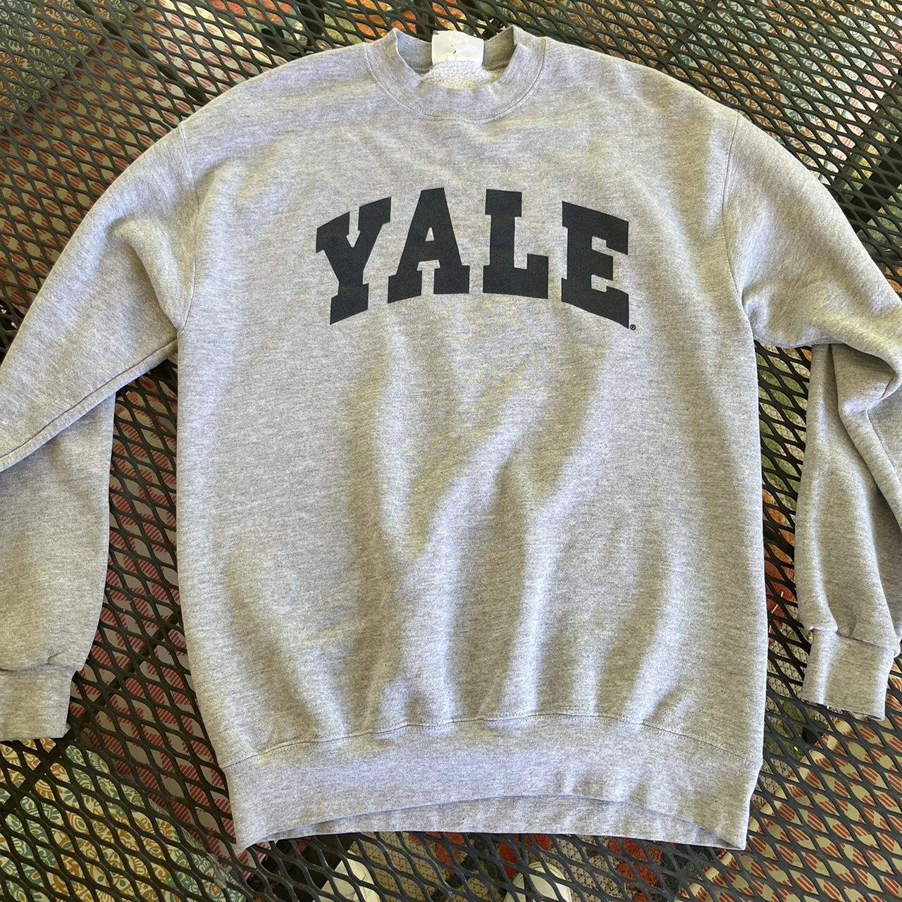 Vintage 1990’s grey Yale University crewneck... - Depop