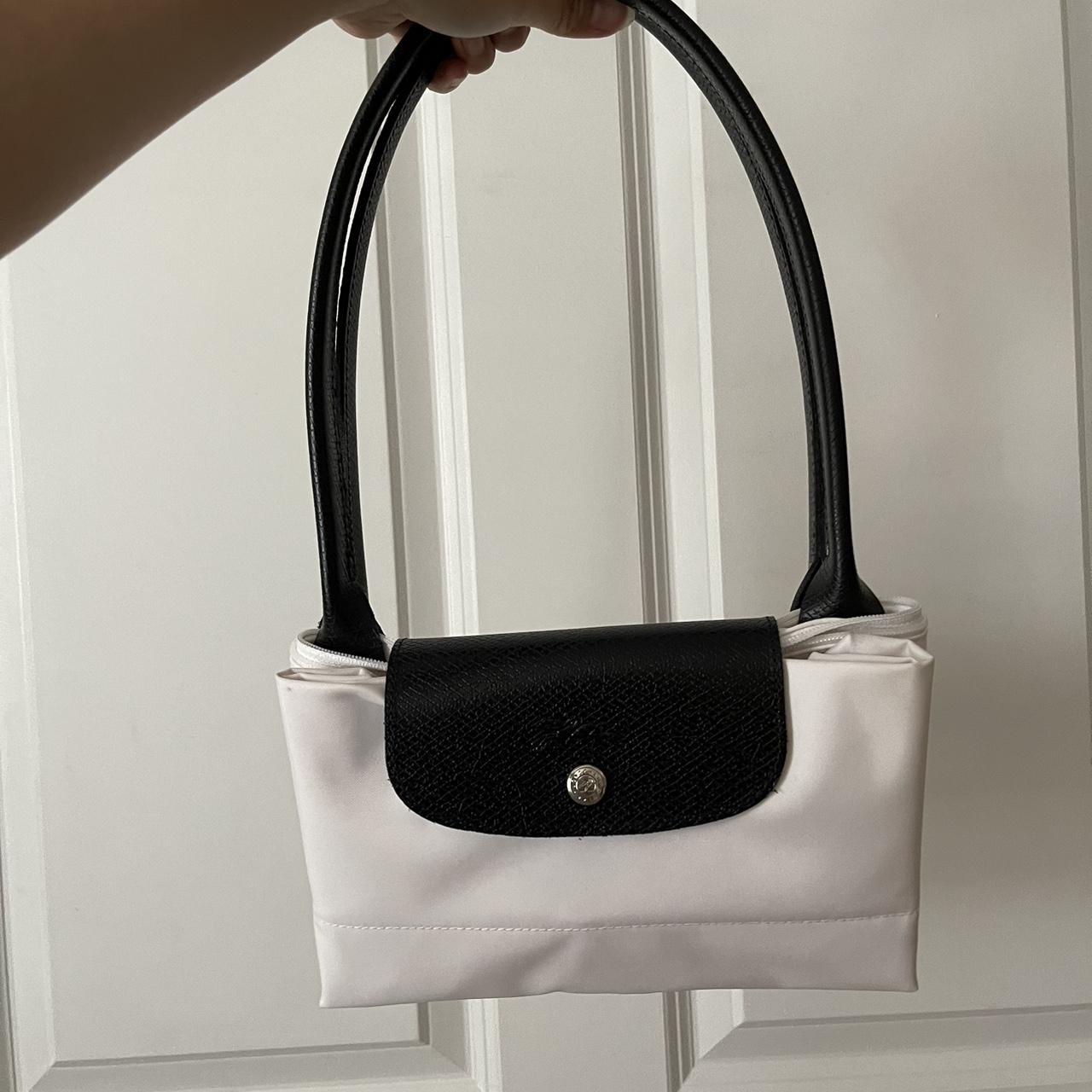 Longchamp Women's White Bag | Depop