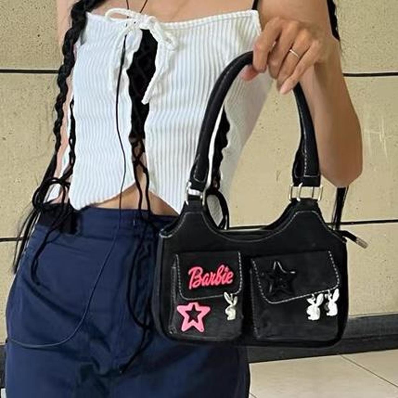 Y2K Reworked Barbie& Playboy Star pink and black... - Depop