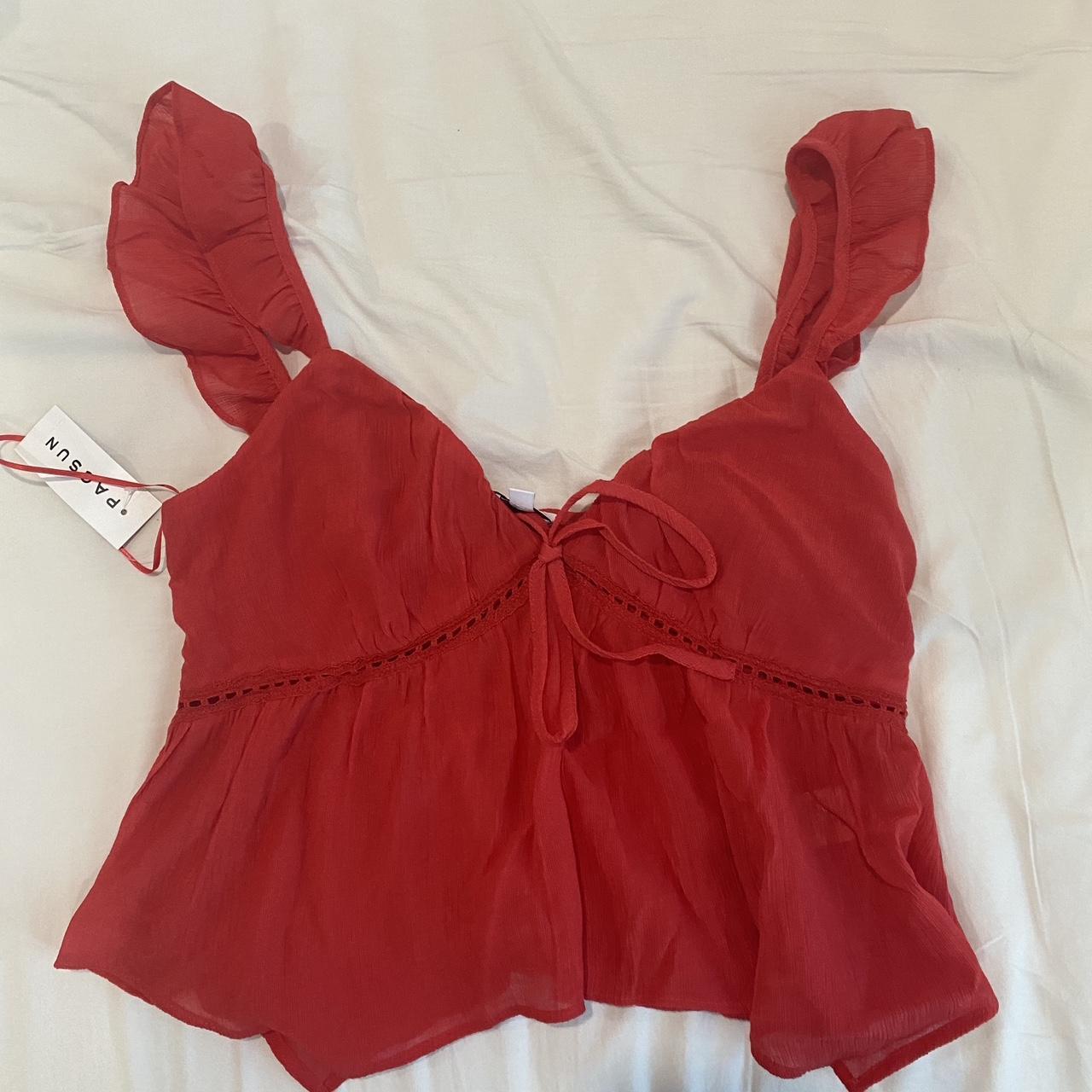 PacSun red top new with tags - Depop