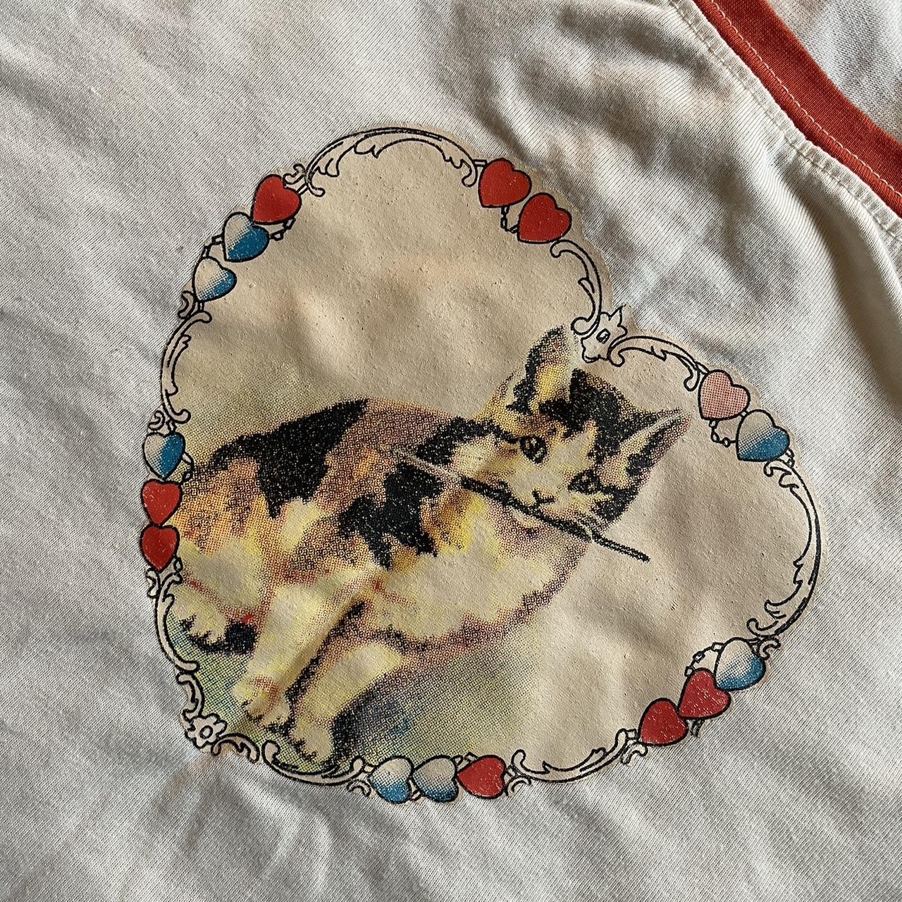 cat crop top - 0XL - Depop