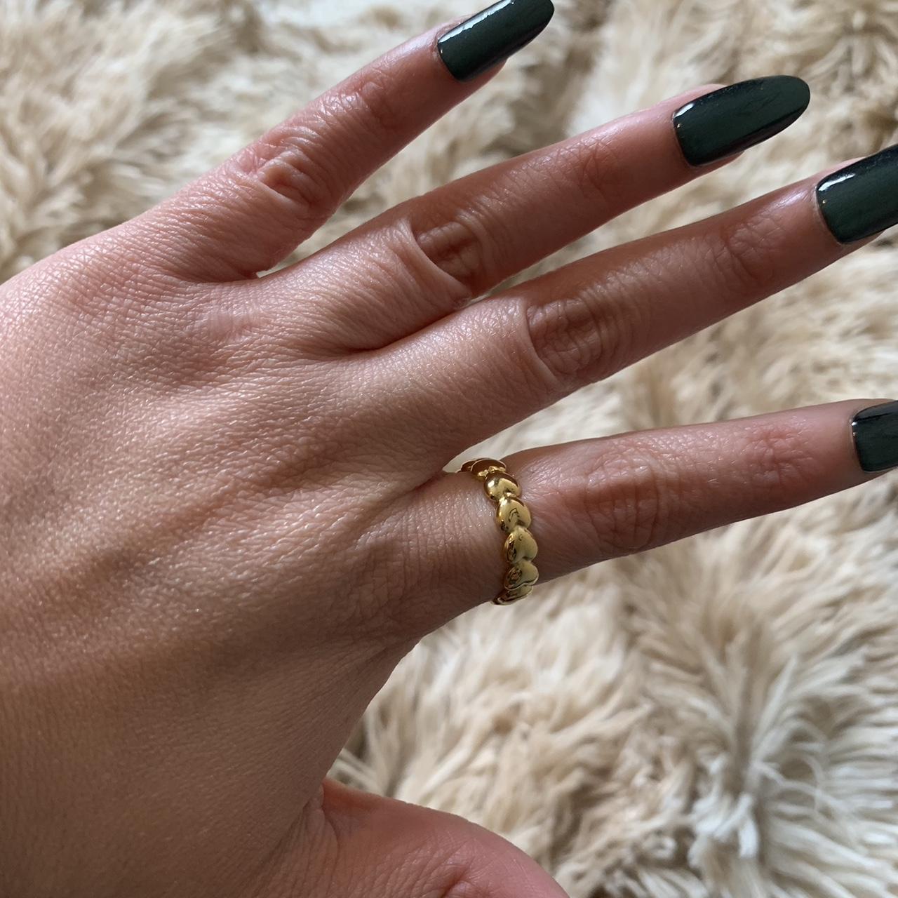 Adjustable Mini Heart Gold Ring This beautiful... - Depop