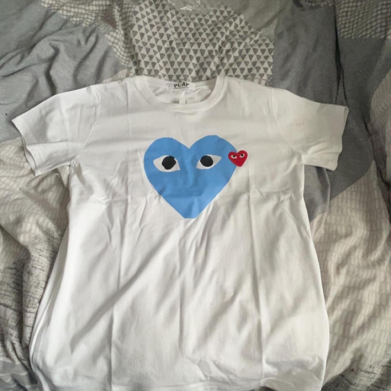 Blue cdg shirt. Never worn new with tags, but didn’t... - Depop