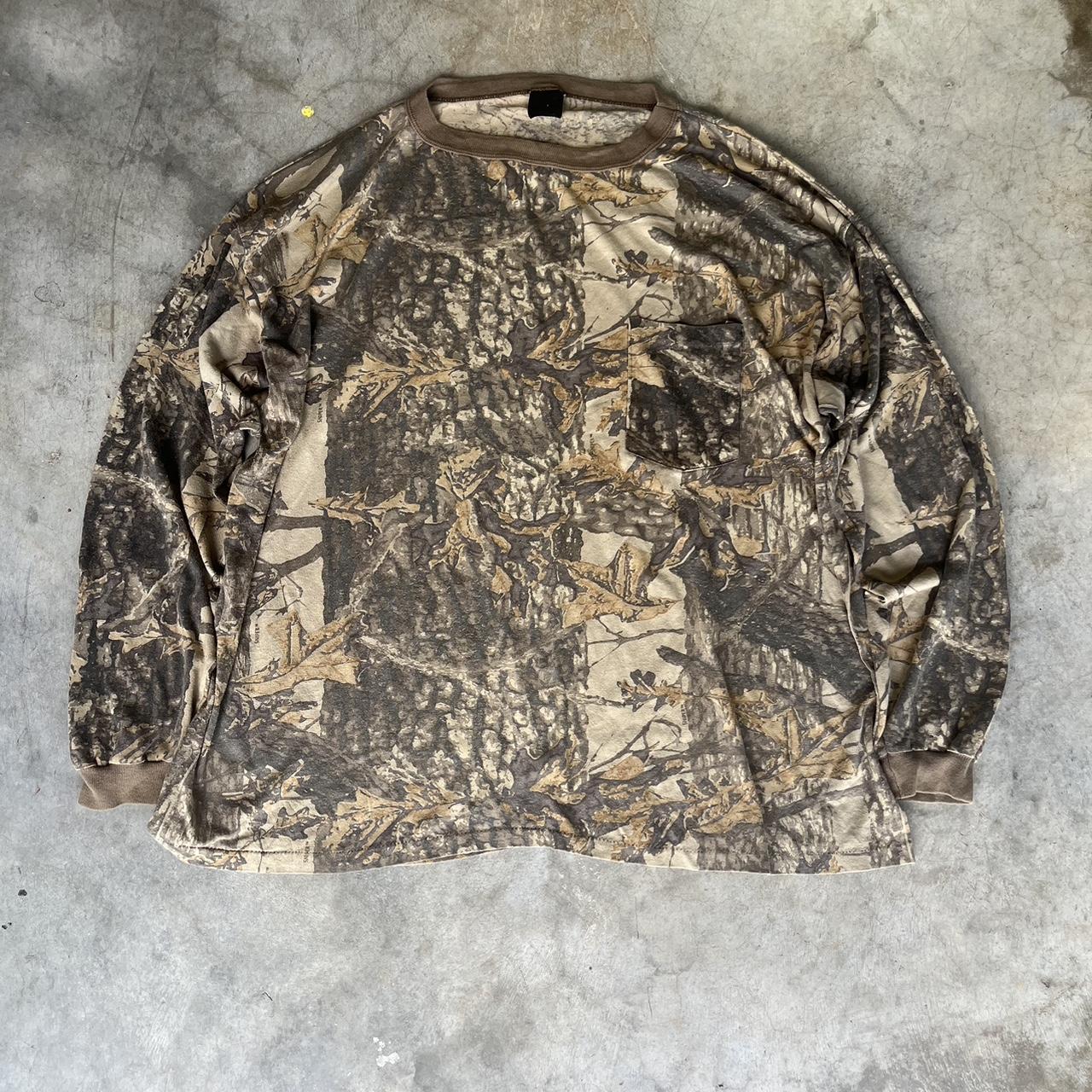 vintage realtree camo longsleeve single stitch xxl - Depop