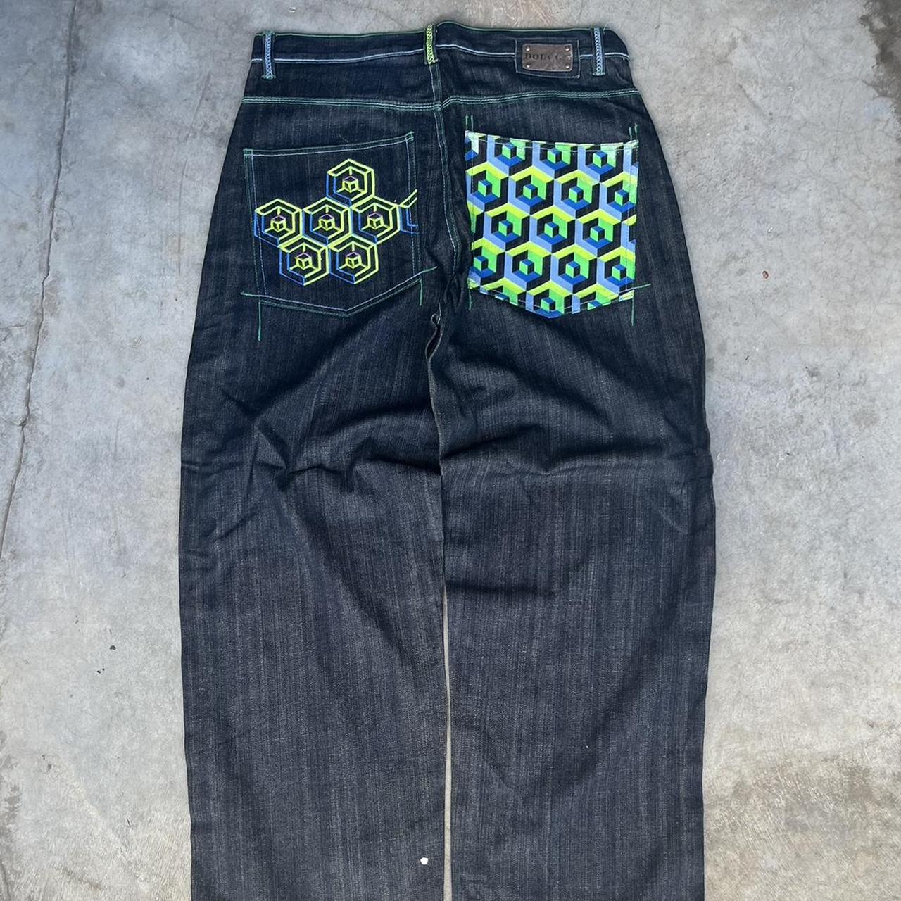 y2k dodeca baggy jeans 38 X 34 - Depop
