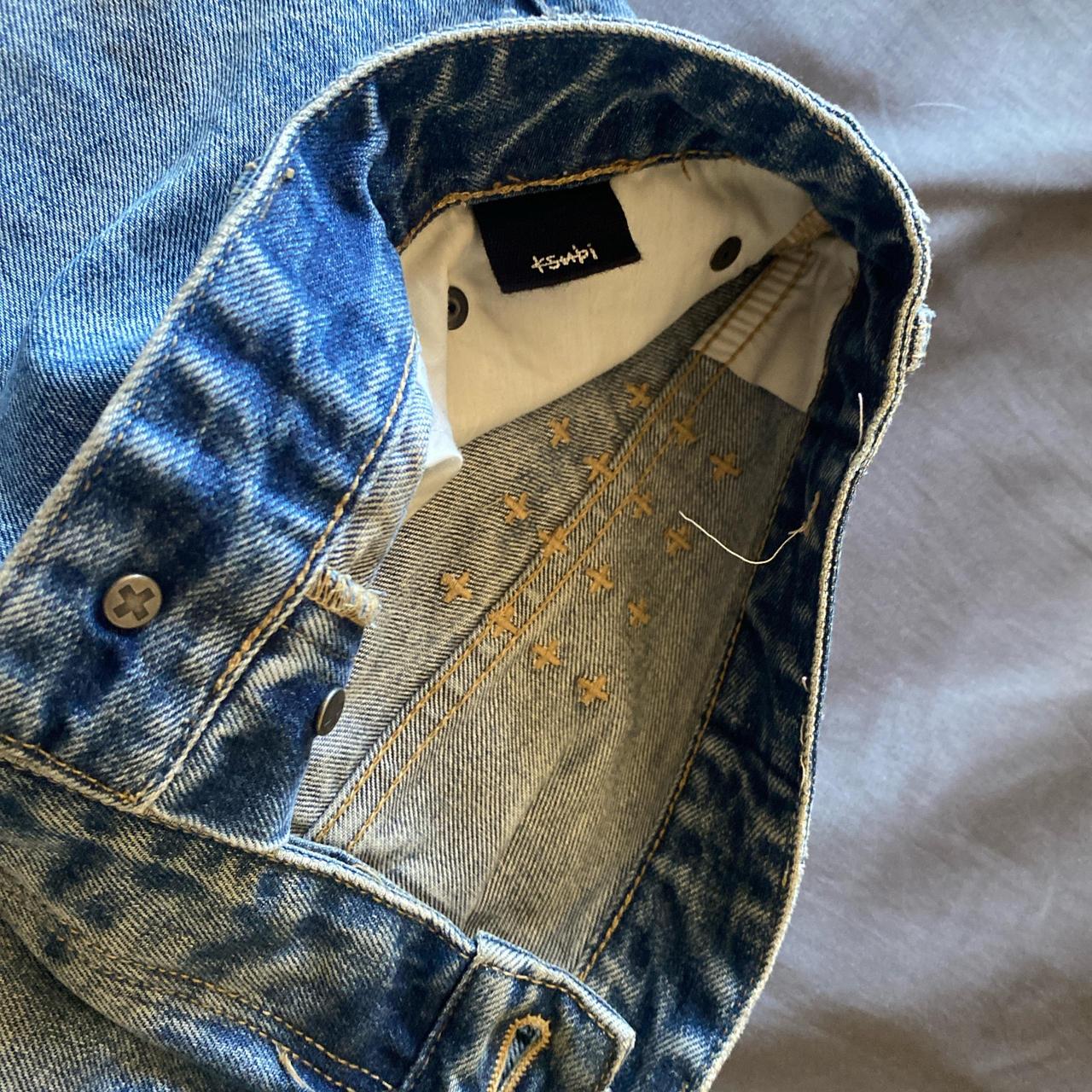 Ksubi distressed blue denim jean - Depop