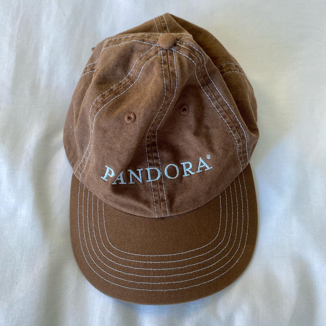 pandora blue and brown trucker hat - Depop