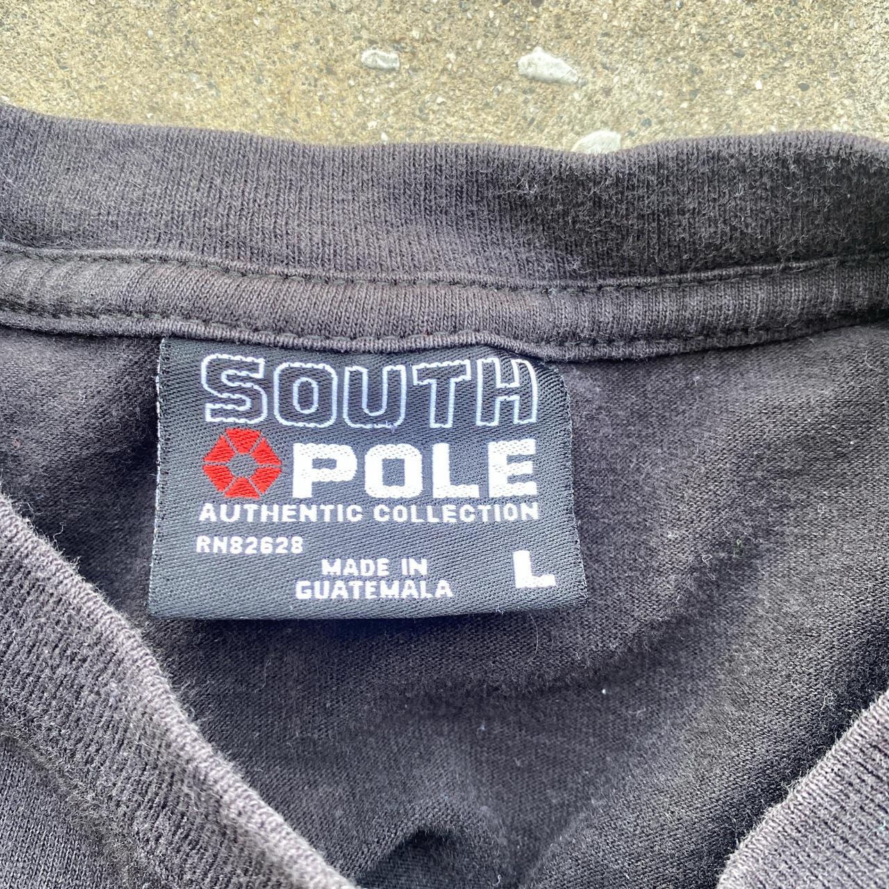 Y2K SOUTHPOLE BLACK PUFF PRINT SHIRT really great... - Depop