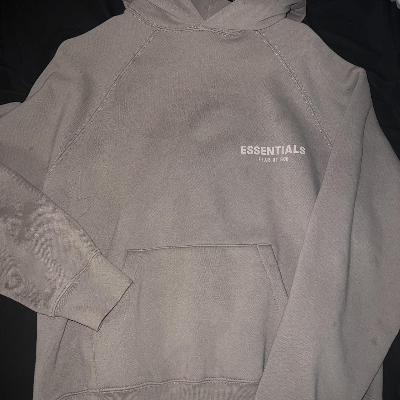 Essential Hoodie Desert Taupe Size XS Worn twice... - Depop